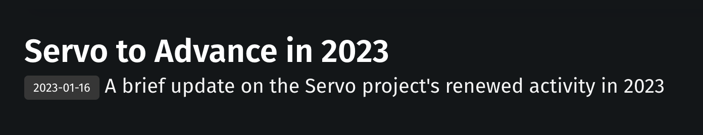 Servo @ Seattle Rust user meetup
